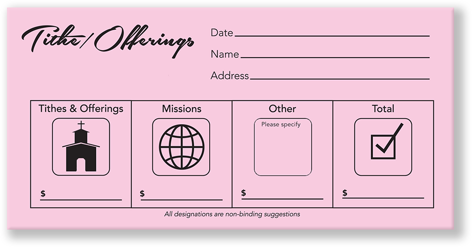 Offering Envelopes for Church | Fast Shipping | Great Pricing