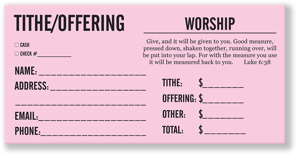 Offering Envelopes for Church | Fast Shipping | Low Pricing